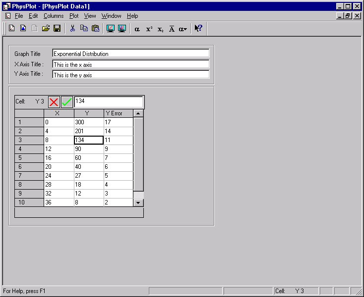 PhysPlot Screenshots